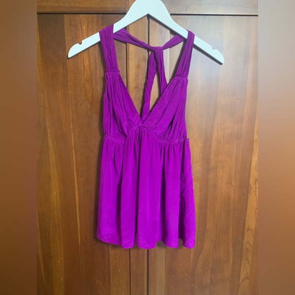 Alice & Trixie | Tops | Alice Trixie Purple Silk Top Y2k | Poshmark